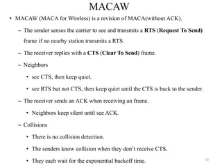 Mac protocols of adhoc network | PPSX