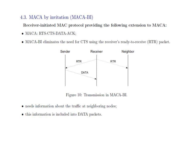 Mac protocols of adhoc network | PPSX