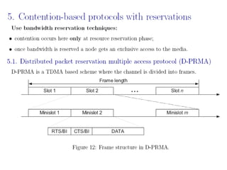 Mac protocols of adhoc network | PPSX