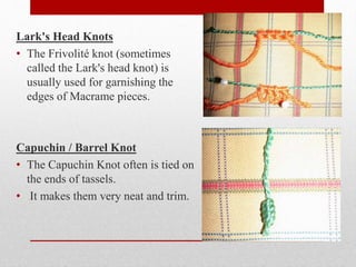Macrame | PPTX