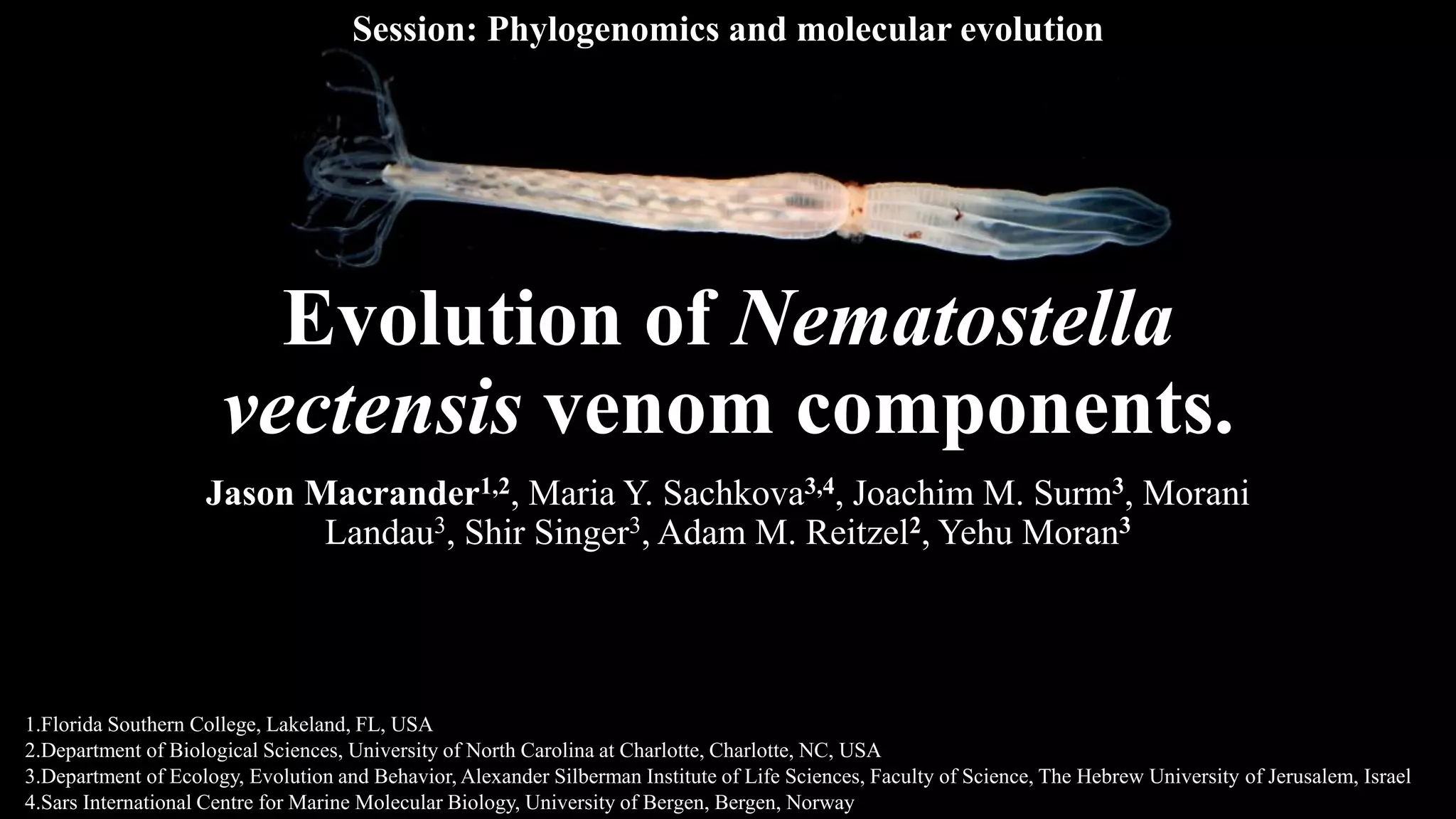 Evolution of Nematostella vectensis venom components | PDF
