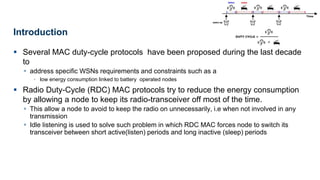 ContikiMAC : Radio Duty Cycling Protocol | PPT