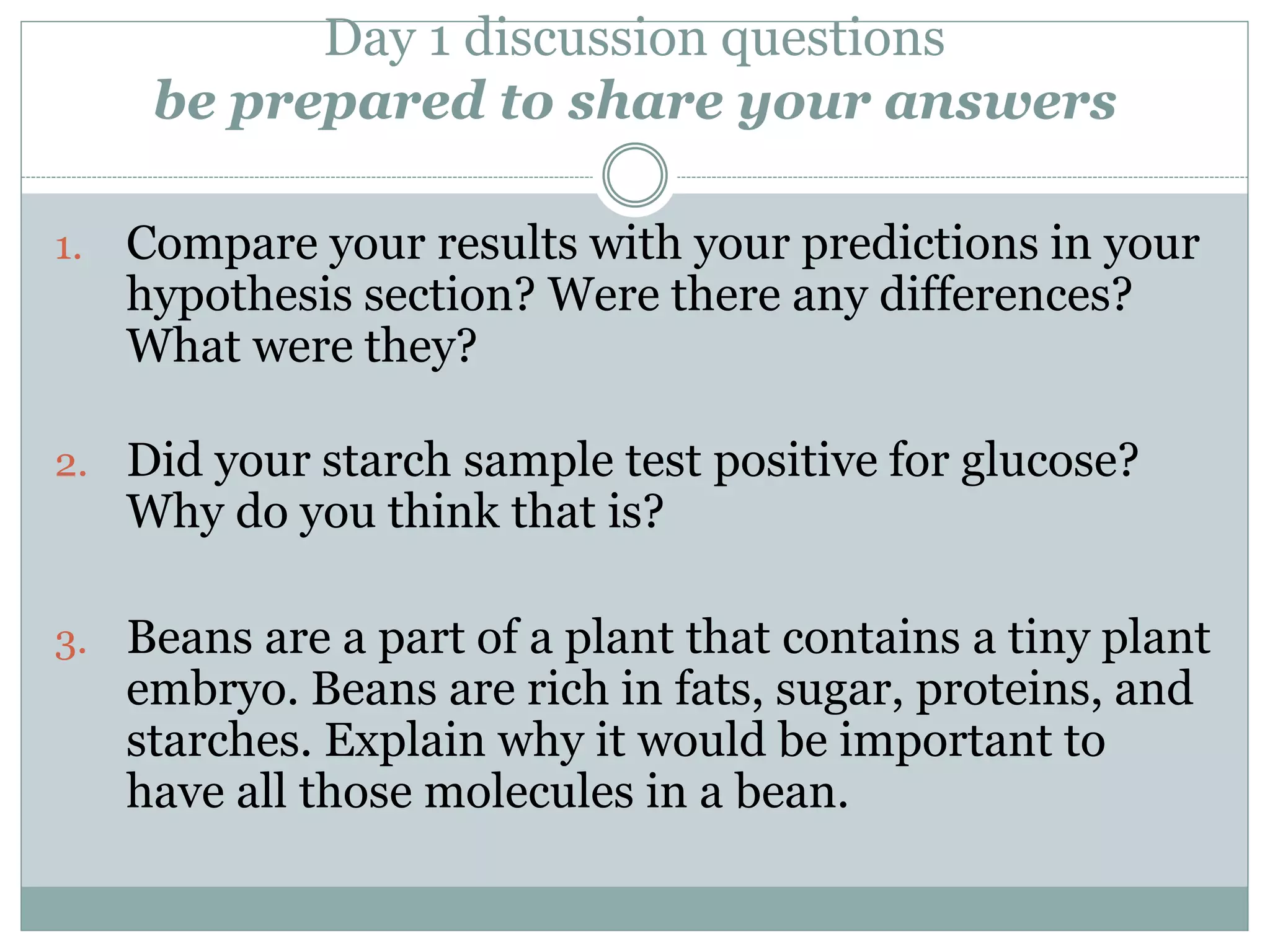 Macromolecules mystery lab directions day 1 | PPTX