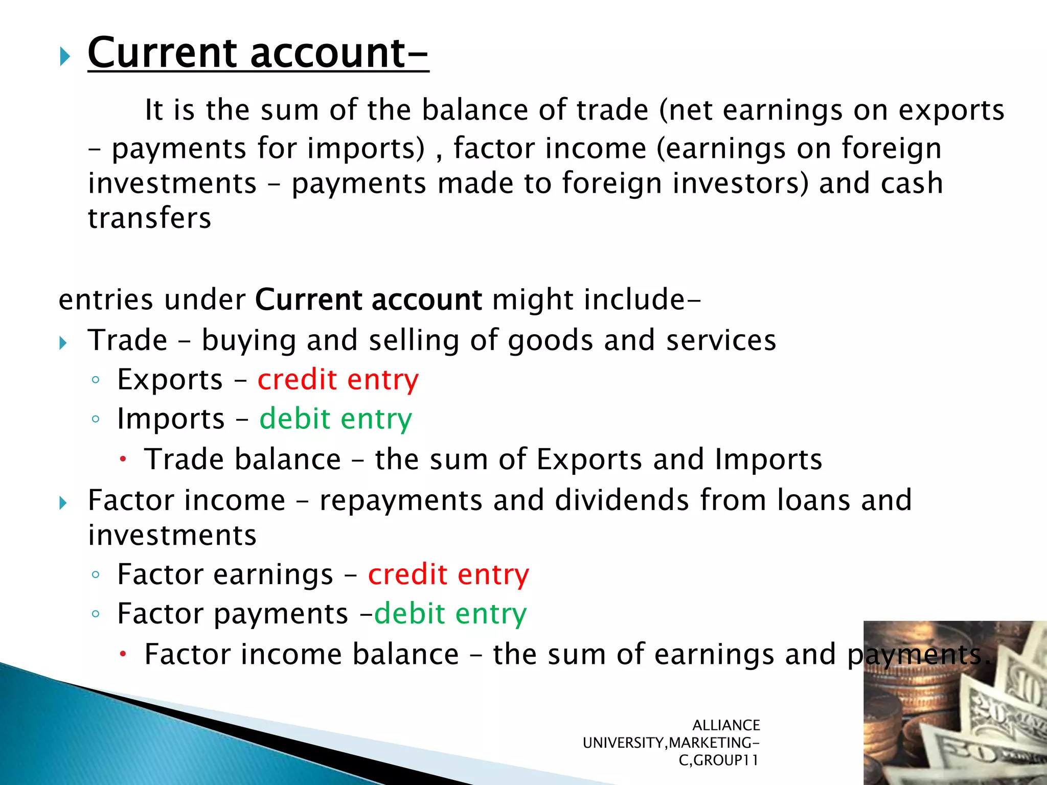 Balance of payment,macro economics | PPTX