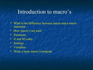 Macro Programming | PPT