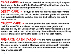 Effect of Plastic money on global economy | PPTX