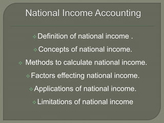 Macro ( National income Accounting) | PPT