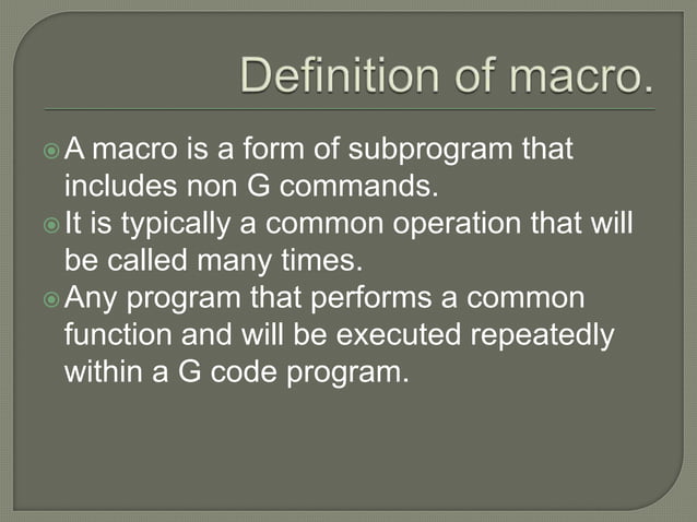 Macro | PPT