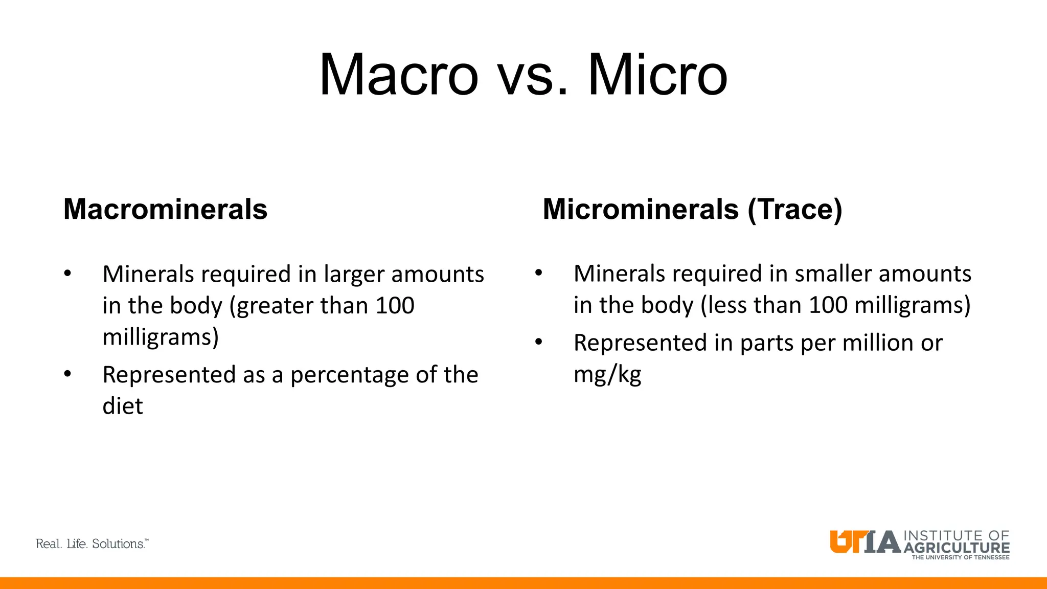 Macro-and-Micro-Minerals, chemistry of food nutrients | PDF