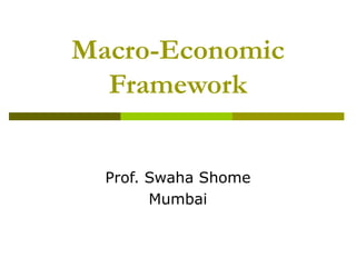 Macro economic+framework | PPT