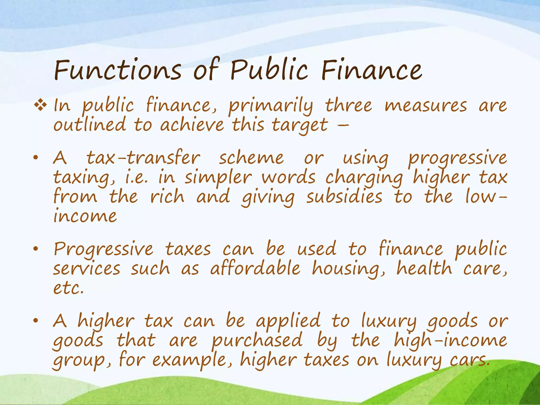 Macro-economic Framework in Indian Economy–Public Finance | PPTX