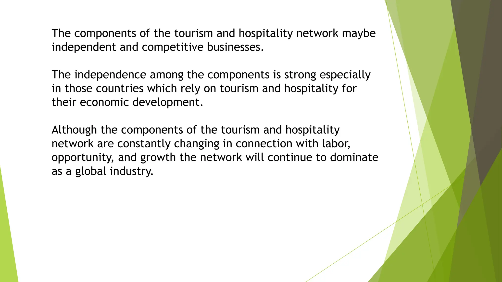 the relationship of hospitality and tourism | PPTX