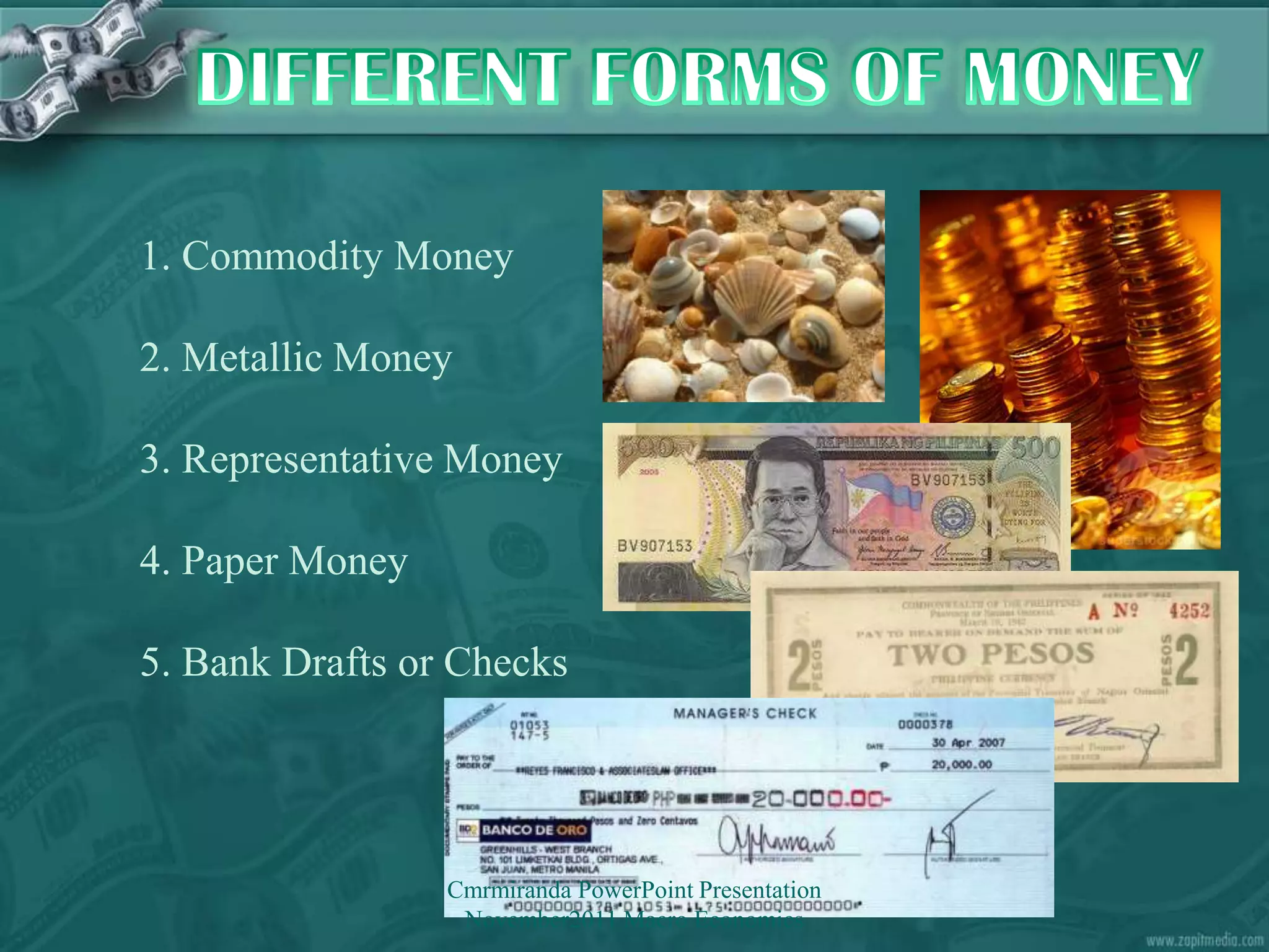 Money& Monetary Policy Defined (Philippine Setting) | PPTX