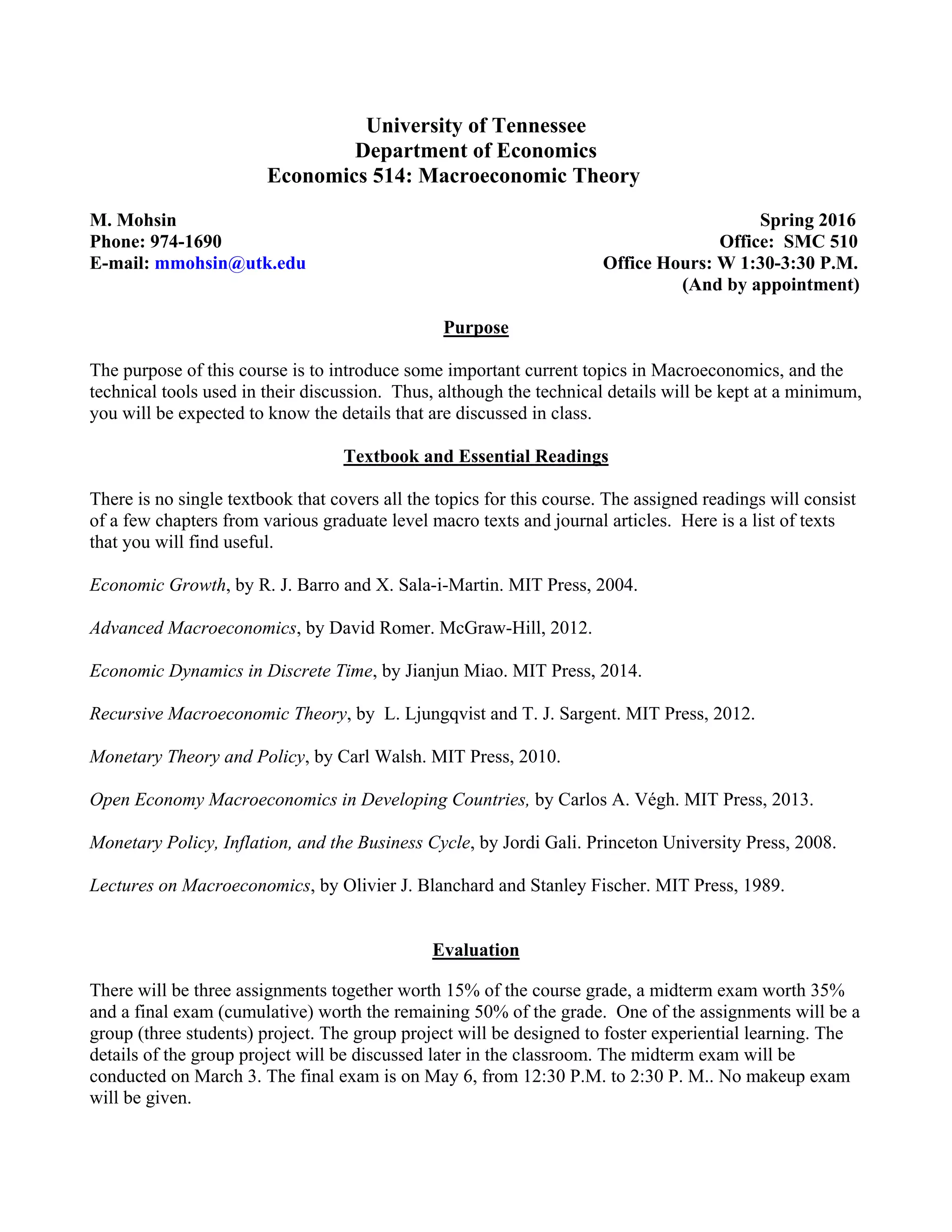 Macro2syllabus | PDF