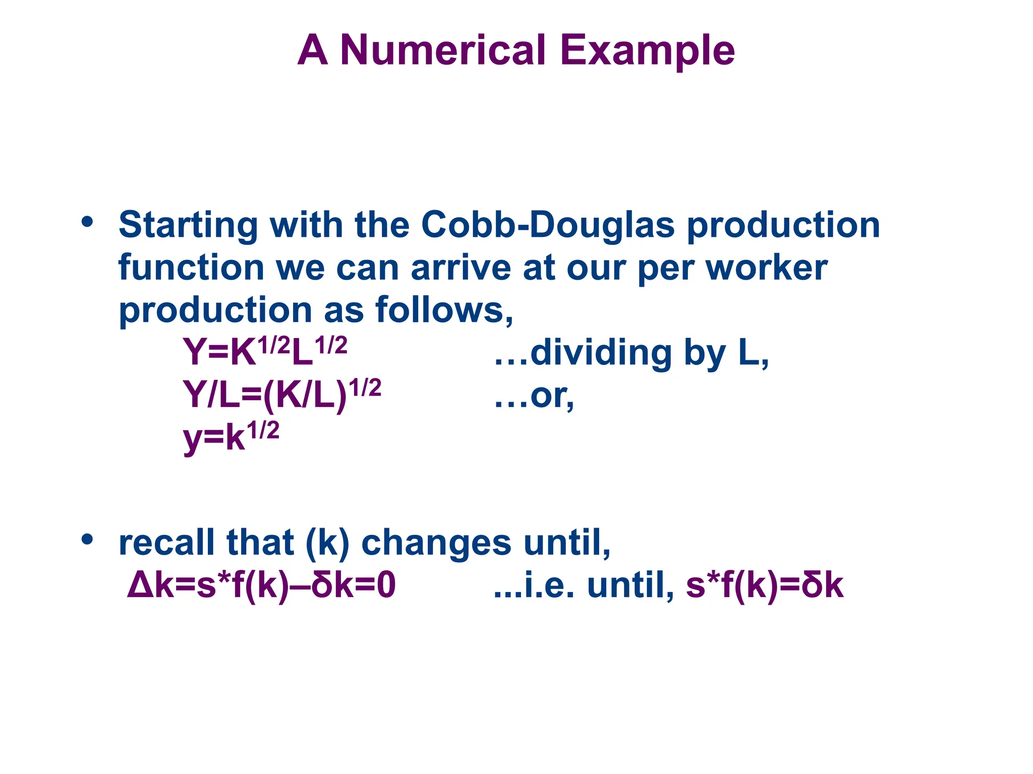 Solow Growth Model of Economic Growth accross Economics | PPT