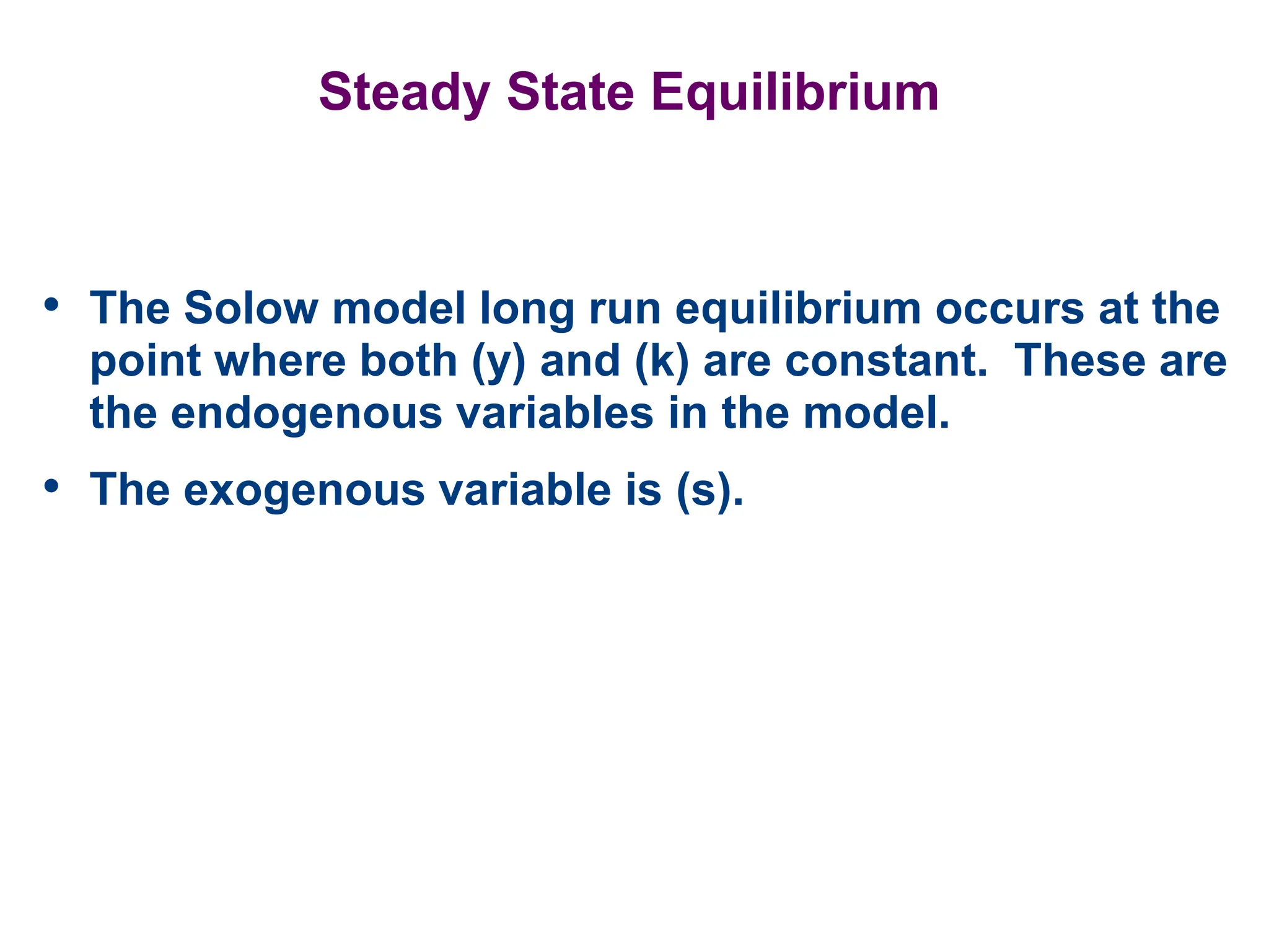 Solow Growth Model of Economic Growth accross Economics | PPT