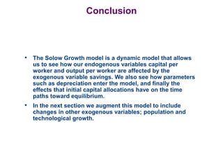 Solow Growth Model of Economic Growth accross Economics | PPT