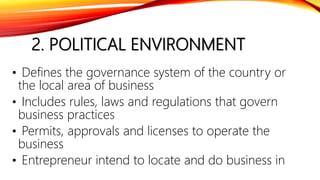 MACRO ENVIRONMENTAL SOURCES OF OPPORTUNITIES | PPTX