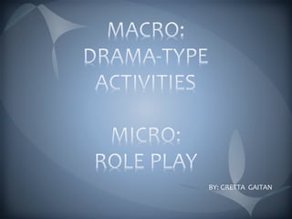 Macro and micro activities | POT | Cancer | Diseases and Conditions