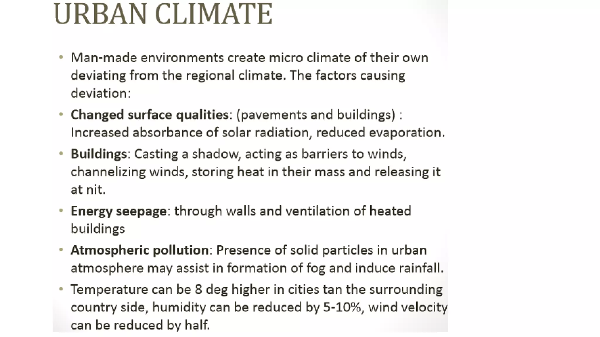 Macro and micro climate | PDF