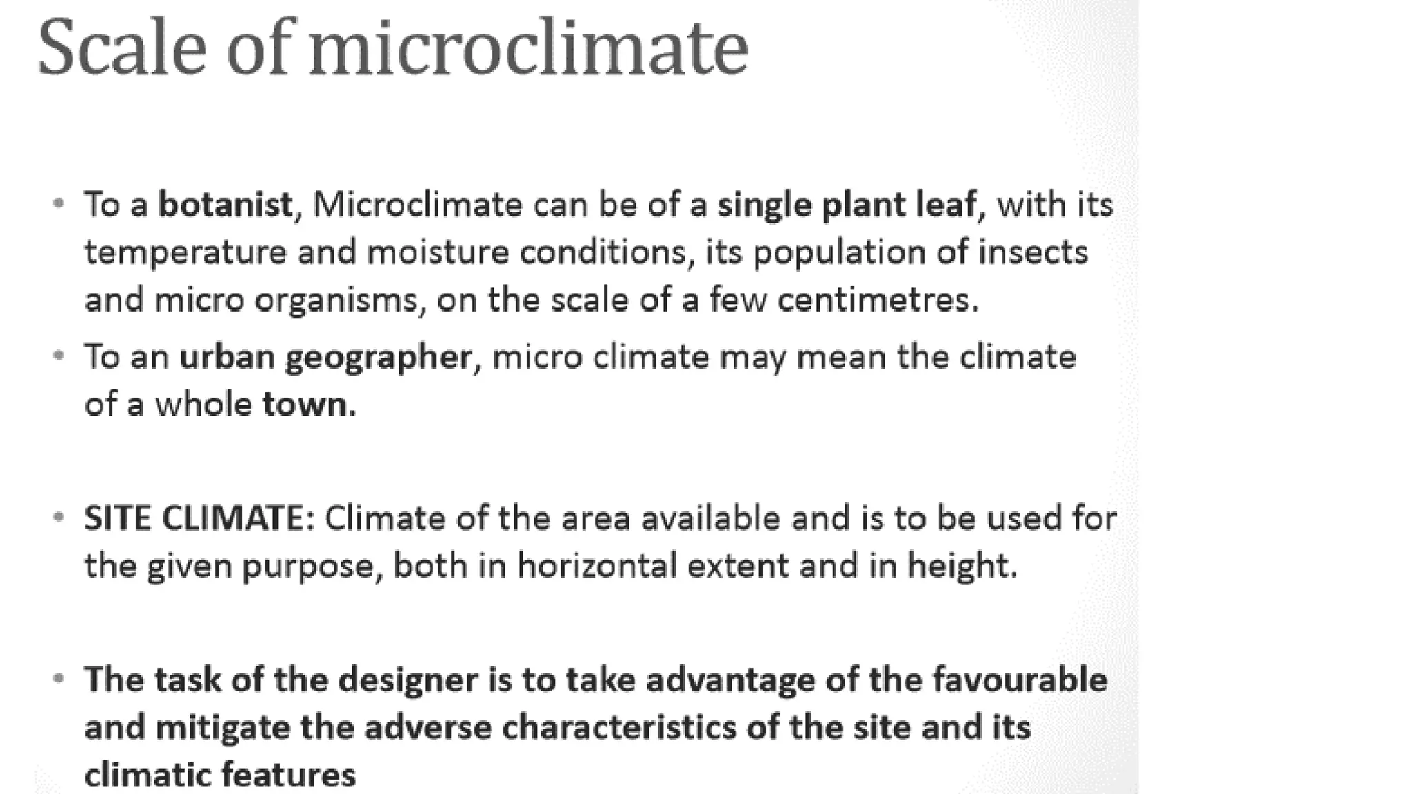 Macro and micro climate | PDF