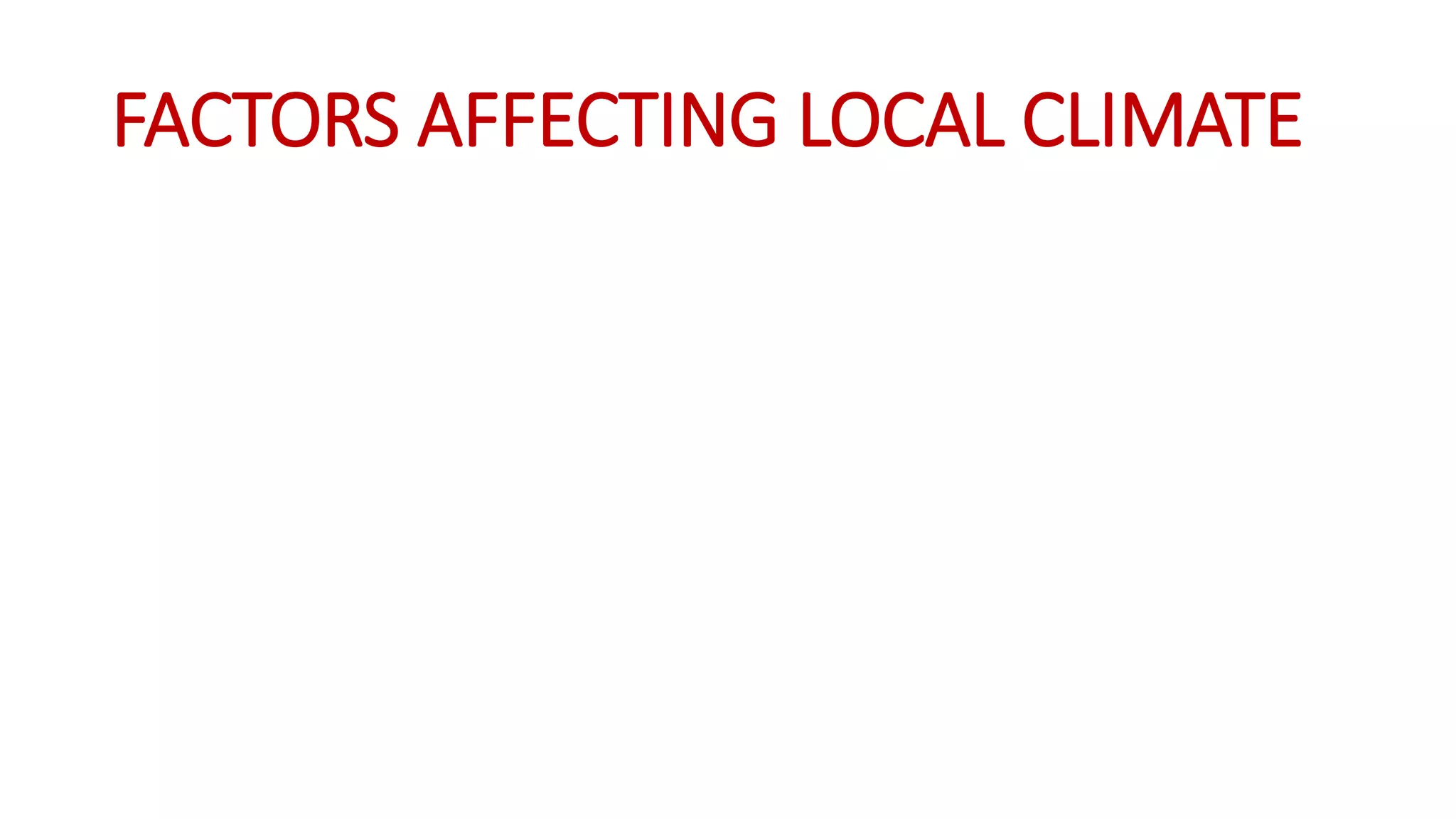 Macro and micro climate | PDF