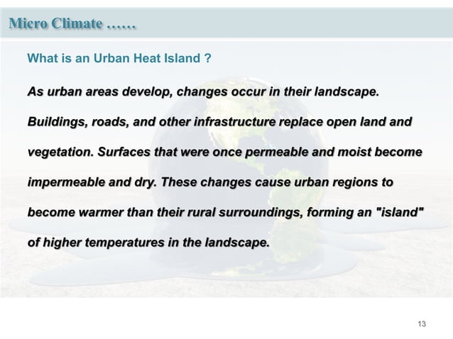 Macro and micro climate | PPTX | Indoor Environmental Quality | Home ...