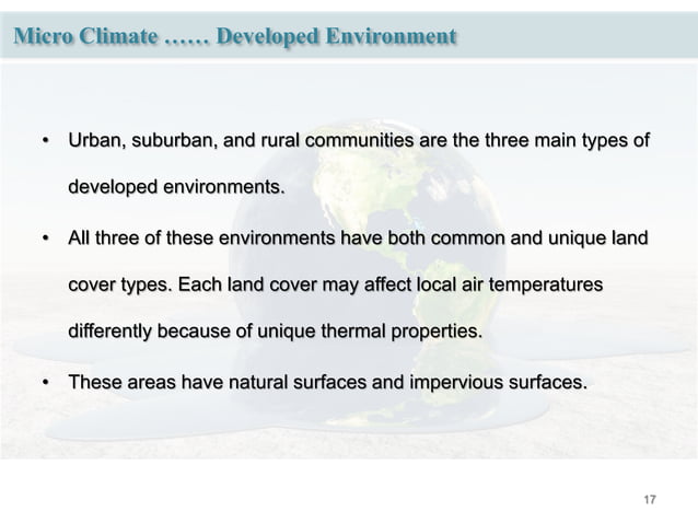 Macro and micro climate | PPTX | Indoor Environmental Quality | Home ...