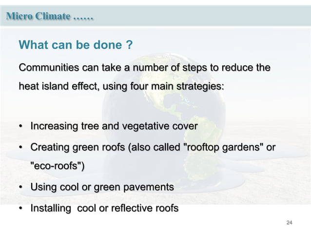 Macro and micro climate | PPTX | Indoor Environmental Quality | Home ...