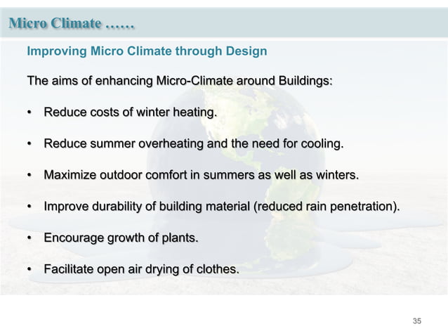 Macro and micro climate | PPTX | Indoor Environmental Quality | Home ...