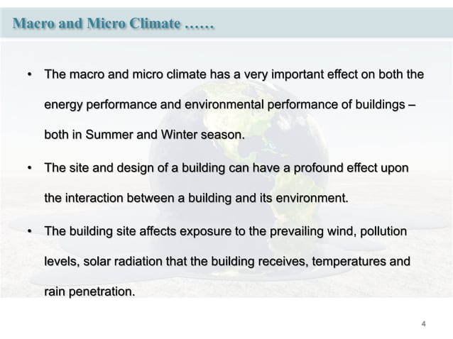 Macro and micro climate | PPTX | Indoor Environmental Quality | Home ...