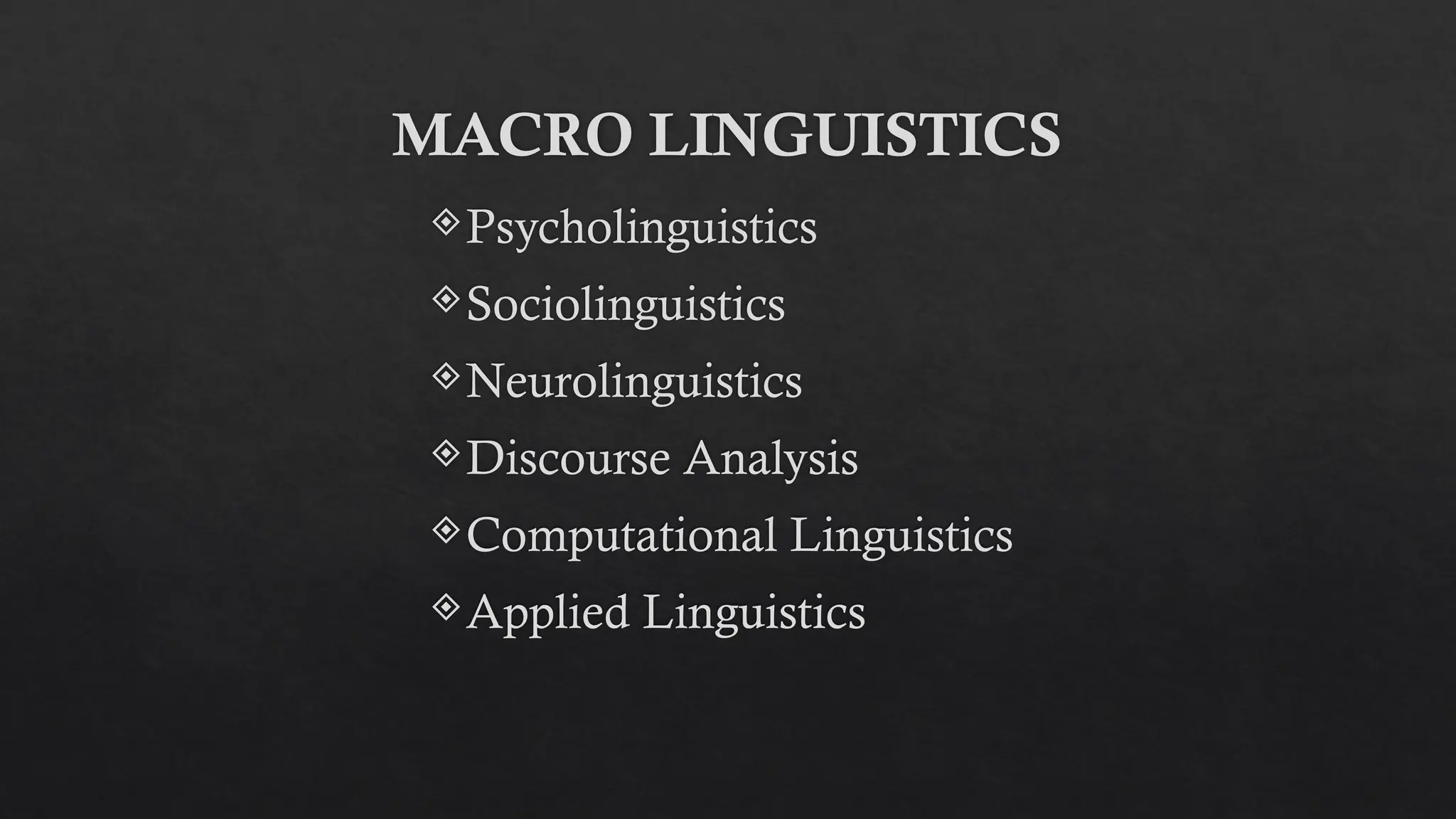 Macro and Micro Linguistics - Cabenian pptx | PPTX