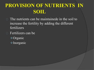 Macro and micro nutrients in soil | PPTX