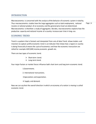 MACROECONOMIC INDICATORS | DOCX