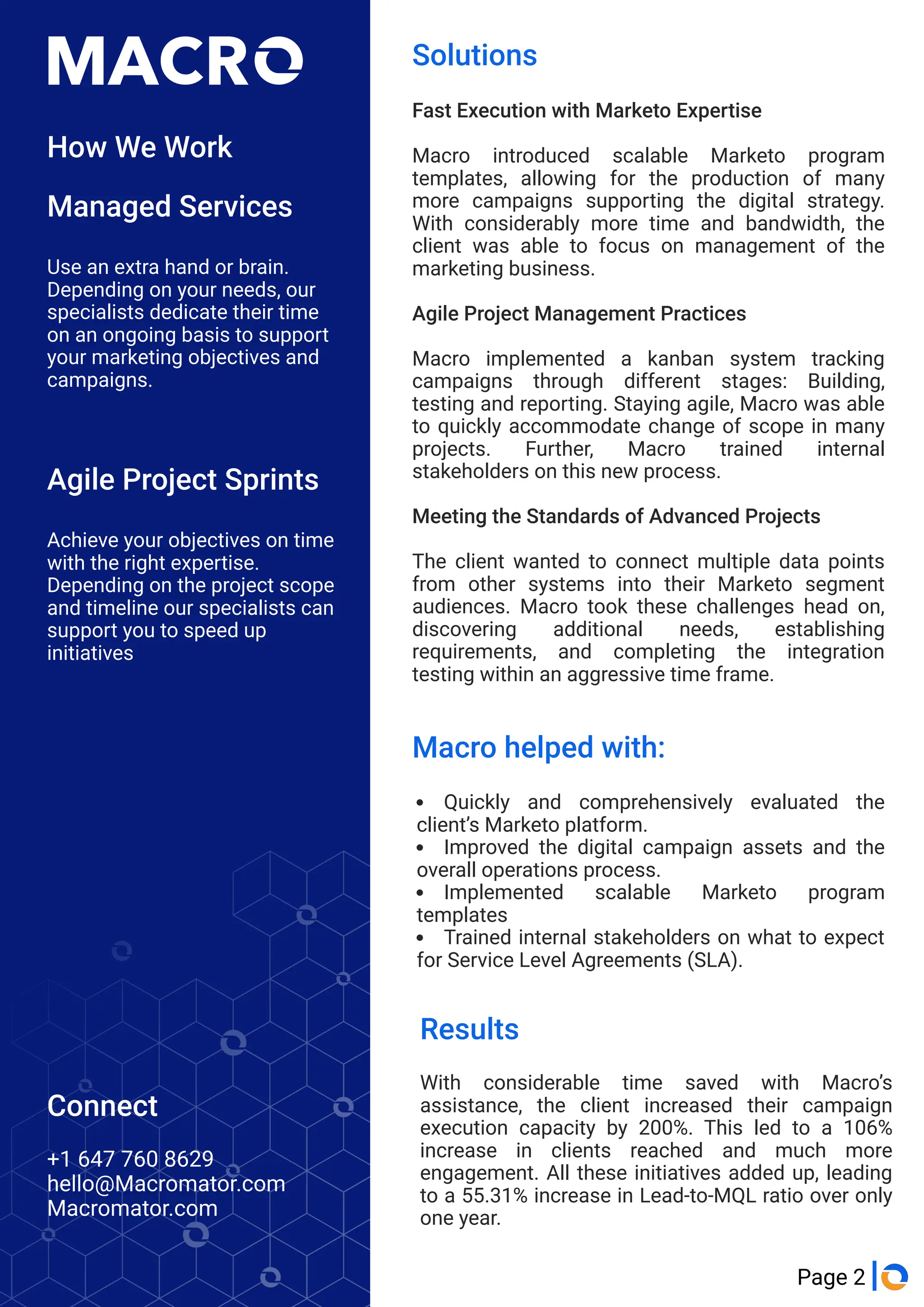 Macro Case Study -- Managed Services (PDF) | PDF