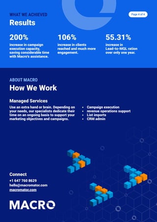 Marketing Operations Support Case Study | Macro | PDF | Business Administration | Business