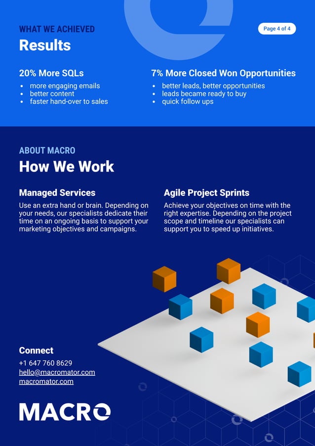 B2B Marketing Lead Nurturing Case Study | Macro | PDF