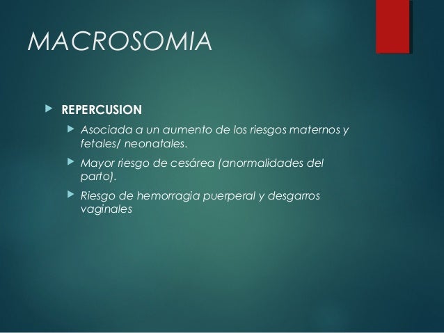 Macrosomia