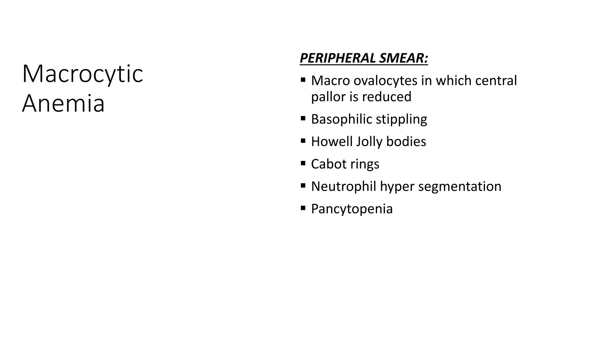 Features of megaloblastic and non megaloblastic anemia | PPTX