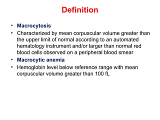 Approach to macrocytic anemia.......pptx