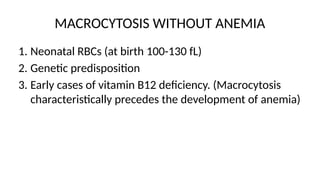 macrocytic anemia megaloblastic and nonmegaloblastic .pptx