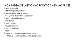 macrocytic anemia megaloblastic non megaloblastic.pptx
