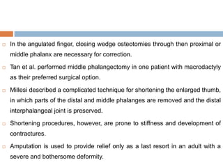 Macrodactyly presentation | PPTX