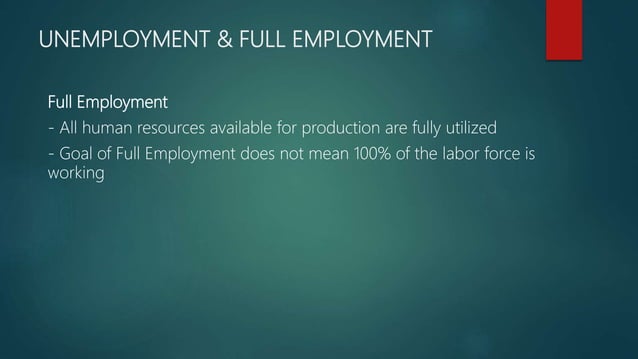 Macroeconomics: measuring inflation and unemployment | PPTX | Job ...