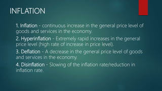 Macroeconomics: measuring inflation and unemployment | PPTX