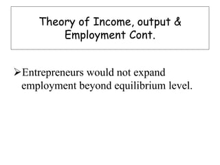 Macroeconmics Theories of income,output& employment ppt and importent | PPT
