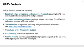 Macroeconomic Analysis at CBO | PPT