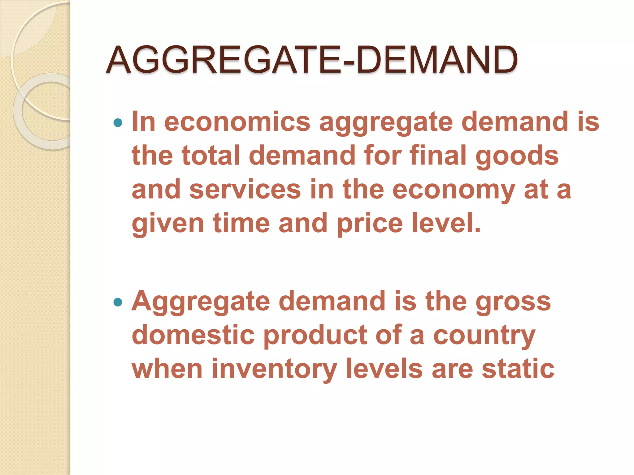 Aggregate Demand and Aggregate Supply and Curves | PPTX