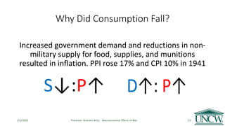 Macroeconomic effects of war | PPTX