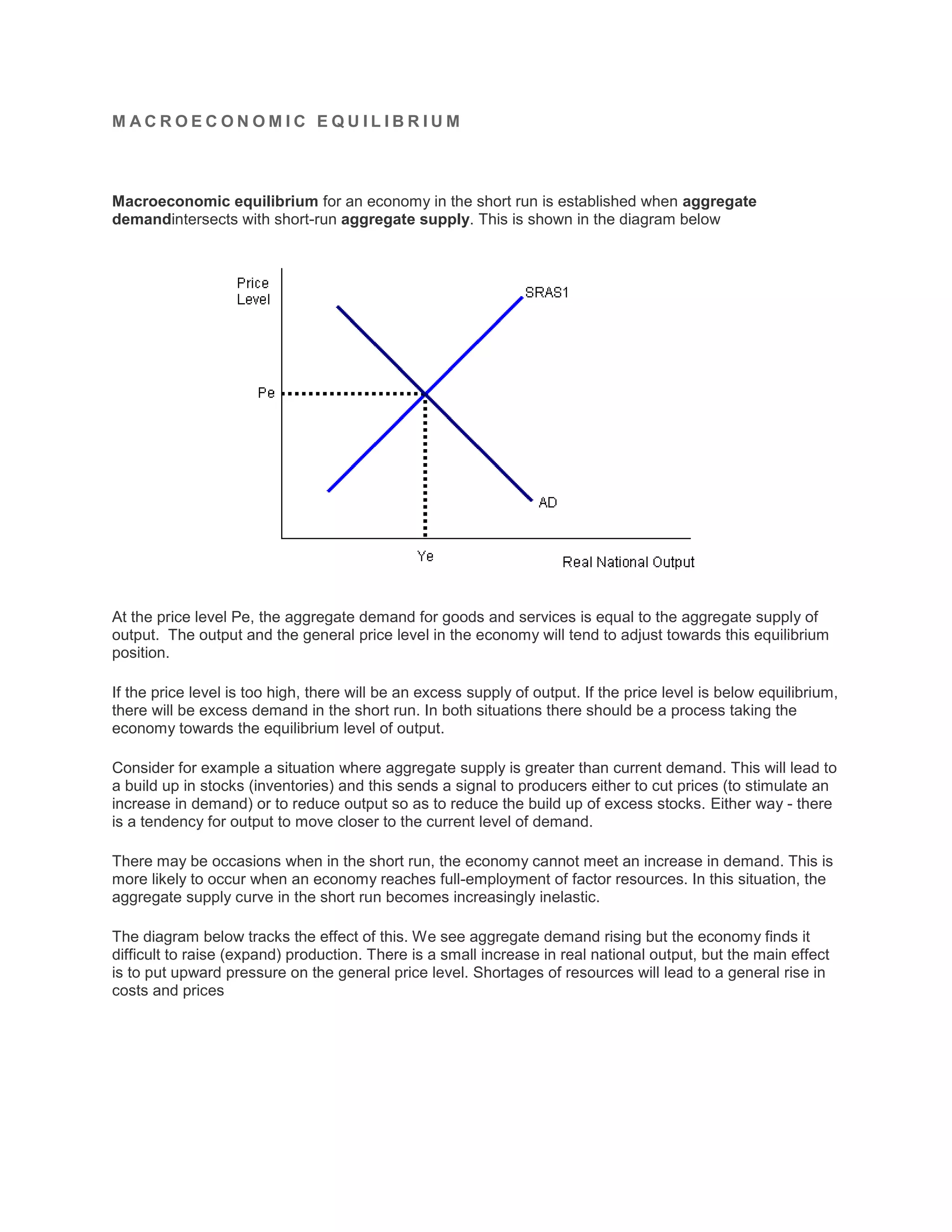 Macroeconomic equilibrium | DOCX